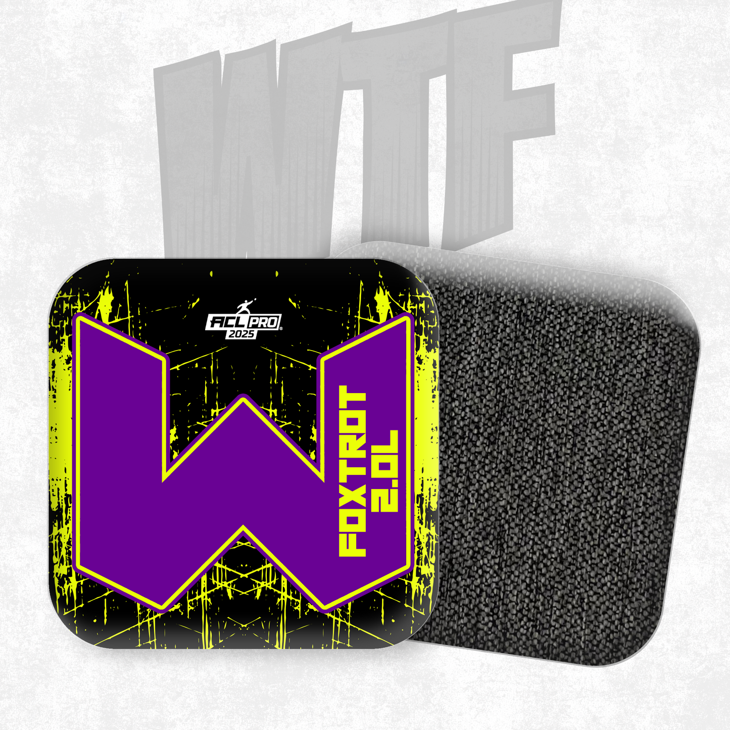2026 WTF Foxtrot 2.0 "W" Logo- ACL Pro Stamped Cornhole Bags - Set of ...